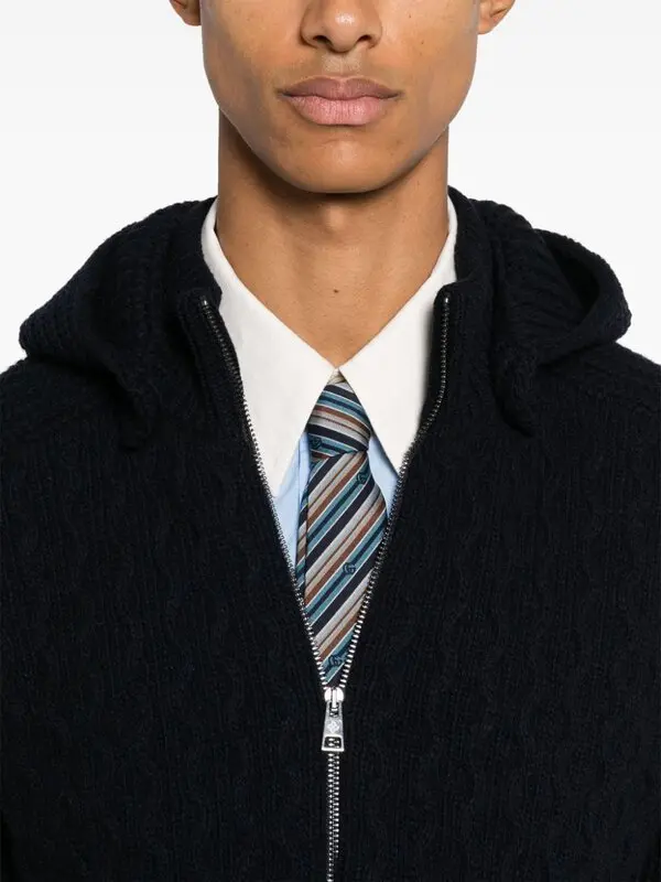 Tagliatore Aspen Knitted Zip-up Jacket