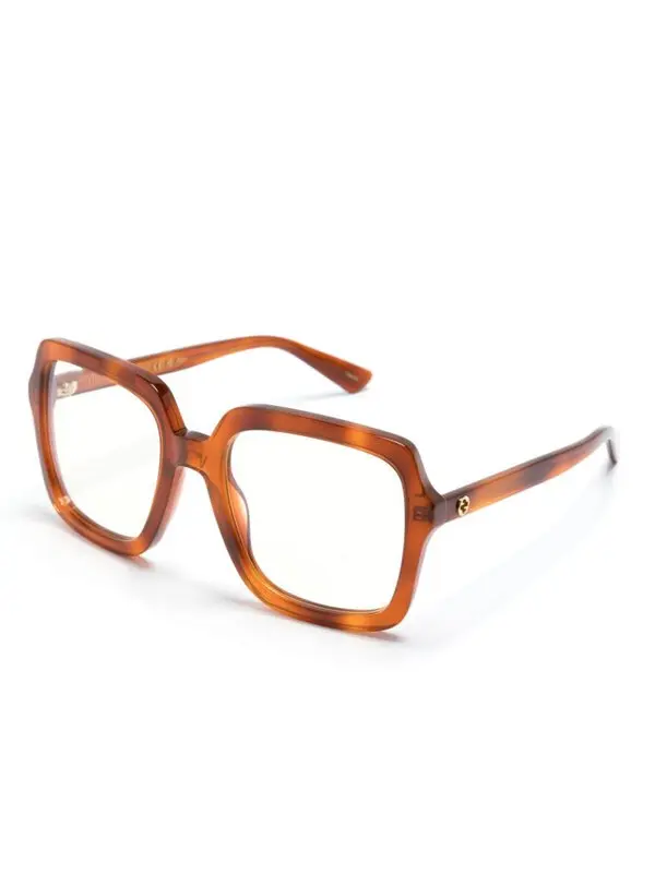 Gucci Tortoiseshell Square-frame Glasses