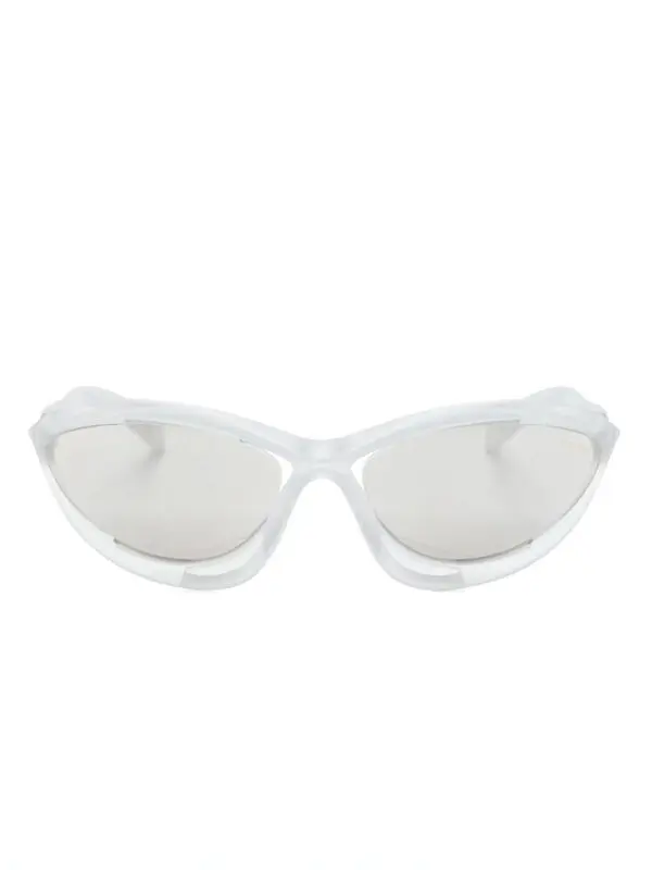 Prada Wraparound Sunglasses - White