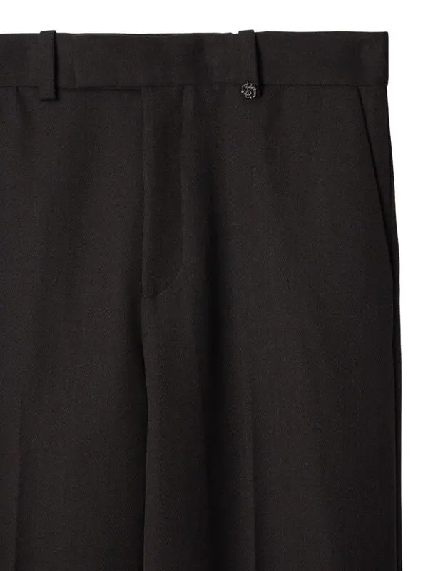 Burberry Wool Tailored Trousers - Brown