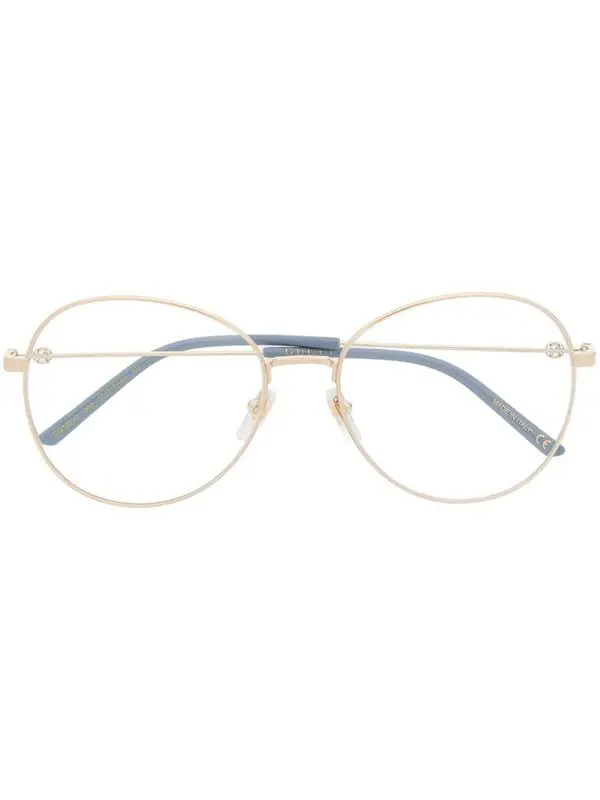 Gucci Round Frame Glasses - Gold