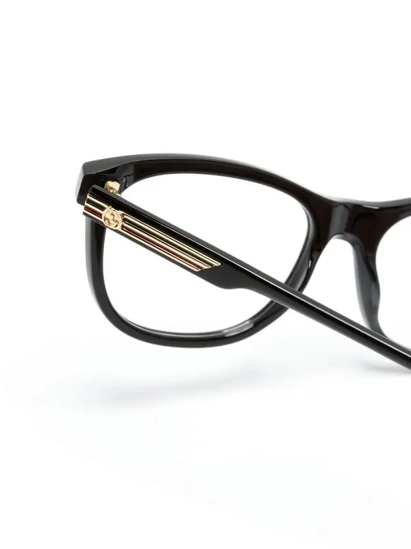 Gucci Logo-plaque Rectangle-frame Glasses