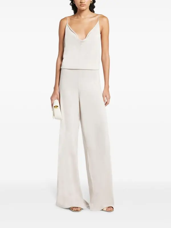 Tom Ford Cowl Neck Fine-Knit Jumpsuit In White 58% Off