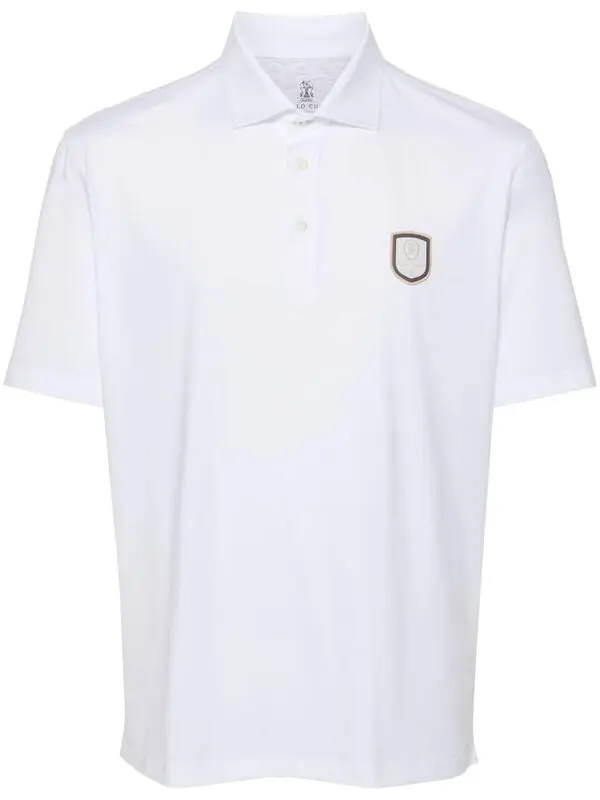 Brunello Cucinelli Logo-patch Polo Shirt