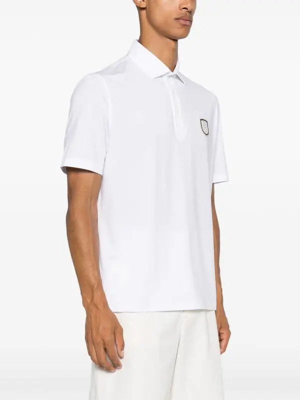 Brunello Cucinelli Logo-patch Polo Shirt