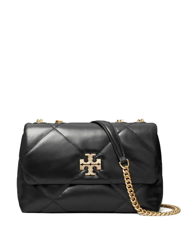 Tory Burch Kira Diamond-quilted Convertible Shoulder Bag - Black