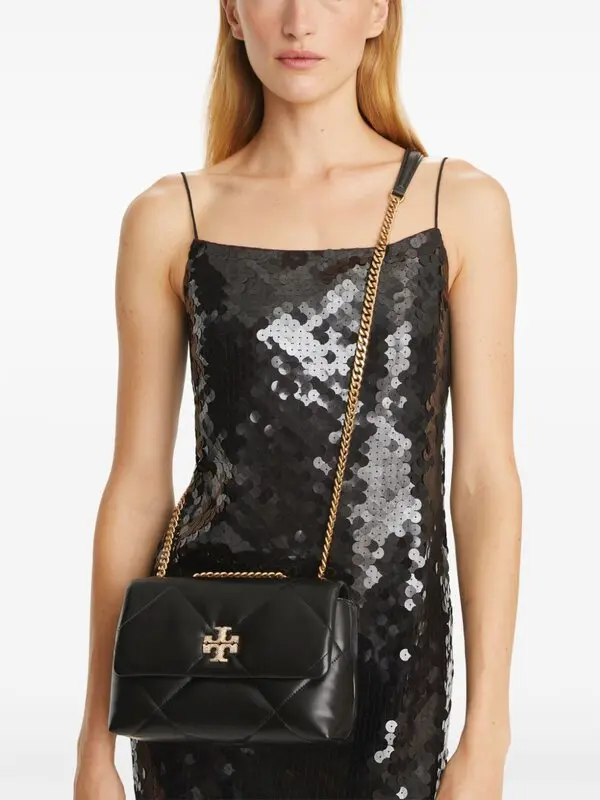 Tory Burch Kira Diamond-quilted Convertible Shoulder Bag - Black