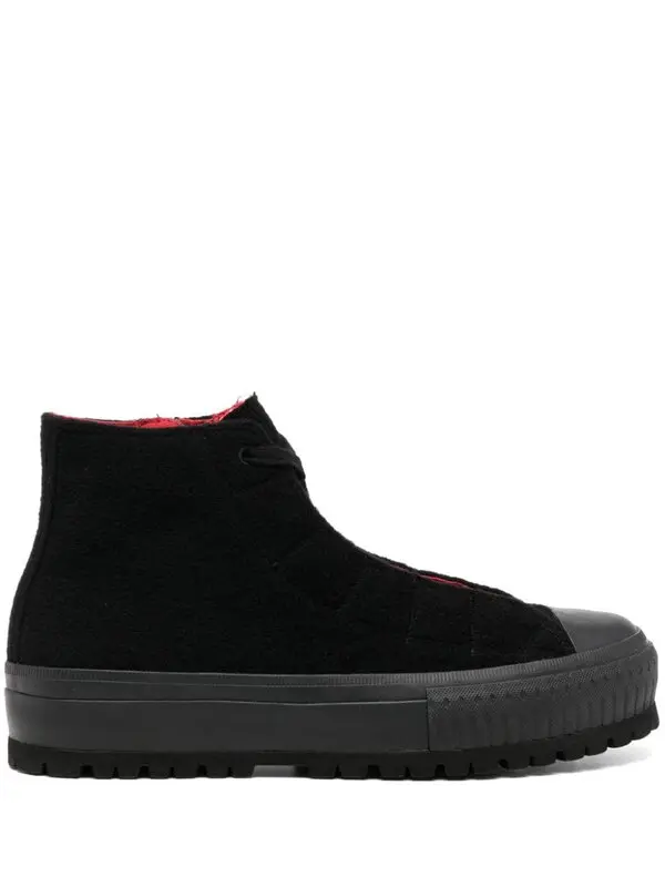Yohji Yamamoto Lace-up High-top Sneakers