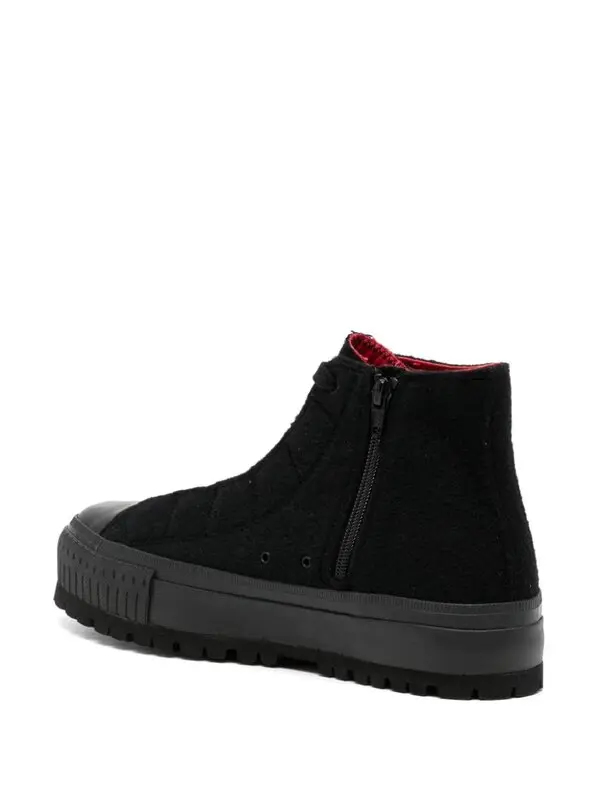 Yohji Yamamoto Lace-up High-top Sneakers