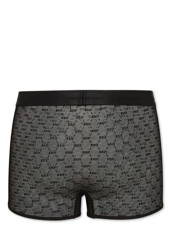 Dsquared2 Logo-jacquard Mesh Boxers