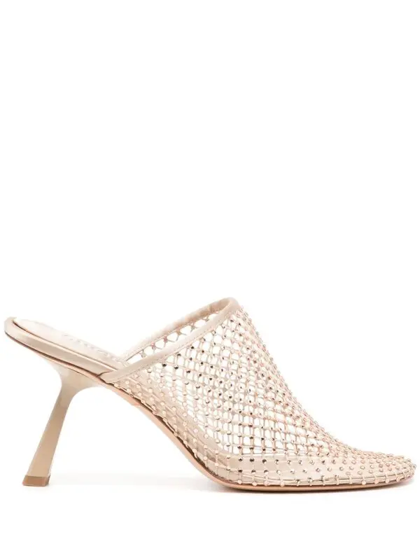 Studio Amelia 80mm Dolly Mules - Neutrals