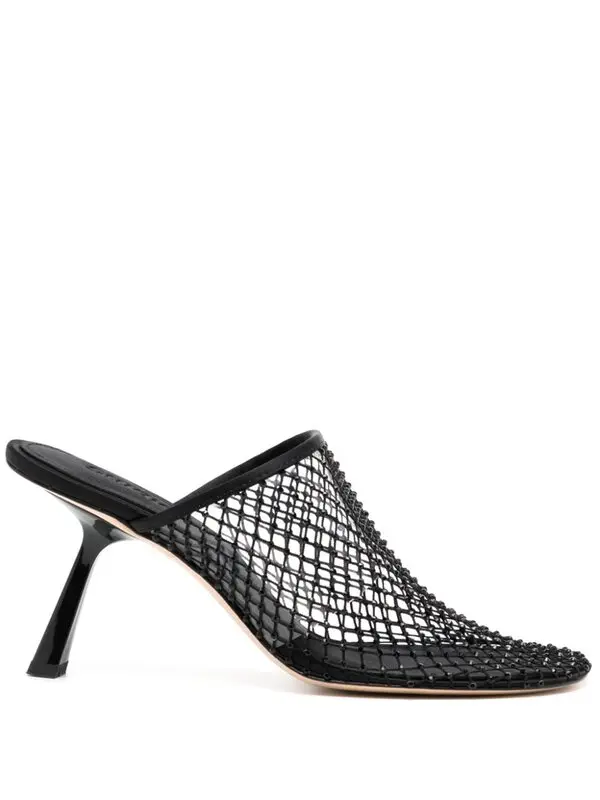 Studio Amelia 80mm Dolly Mules - Black