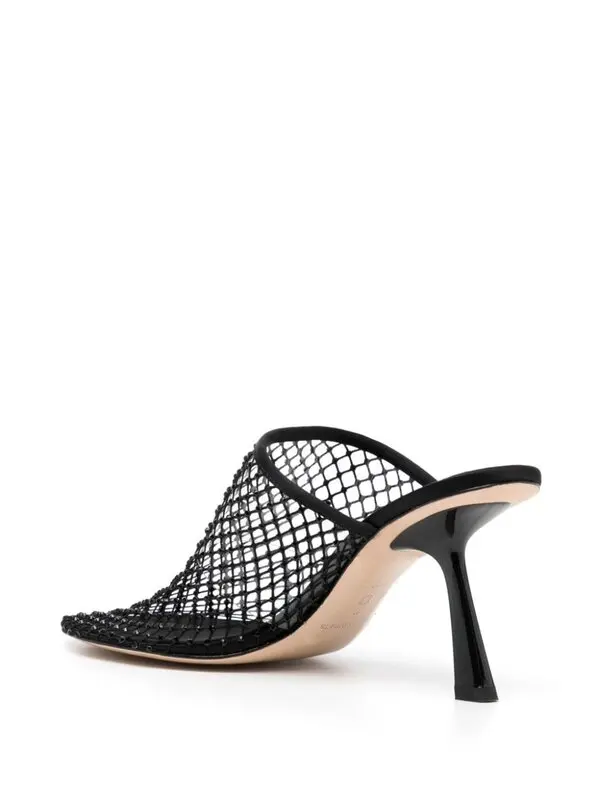 Studio Amelia 80mm Dolly Mules - Black