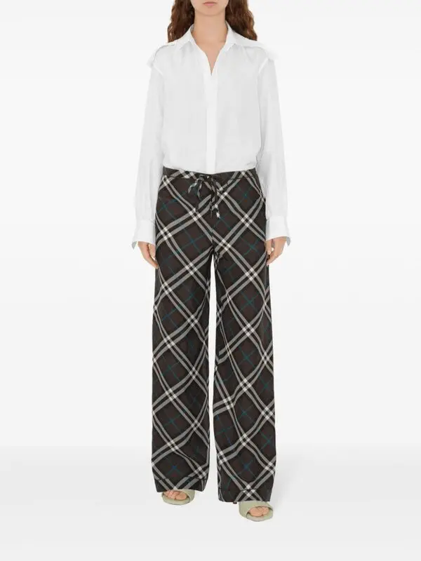 Burberry Check-pattern Trousers