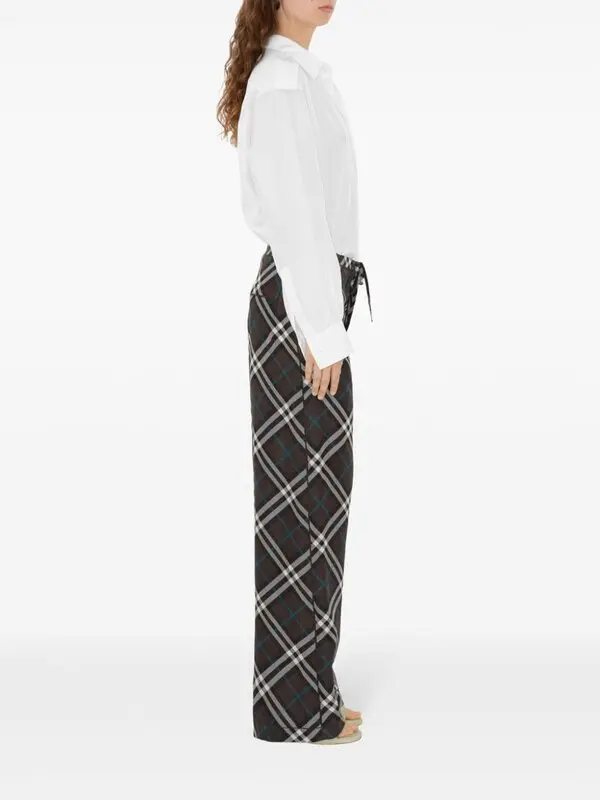Burberry Check-pattern Trousers
