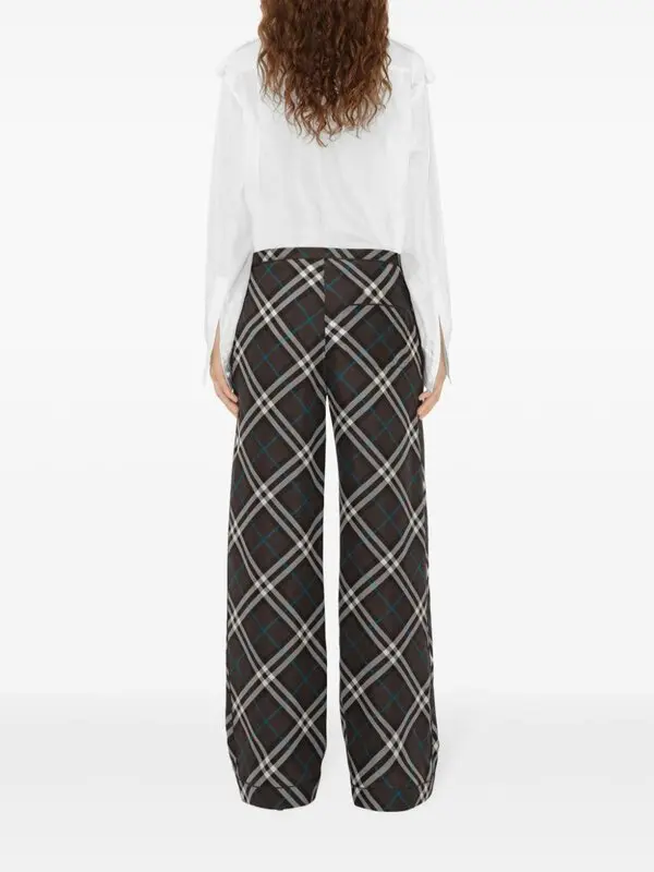 Burberry Check-pattern Trousers