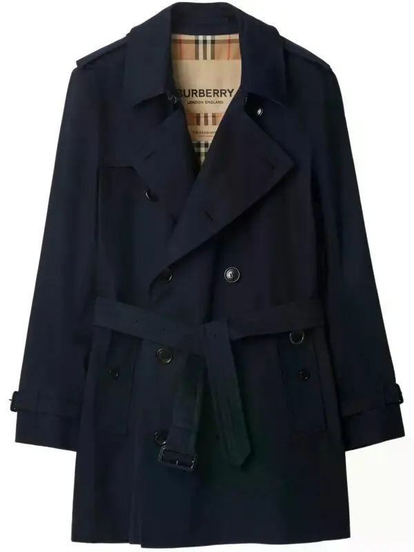 Burberry Kensington Heritage Trench Coat - Blue