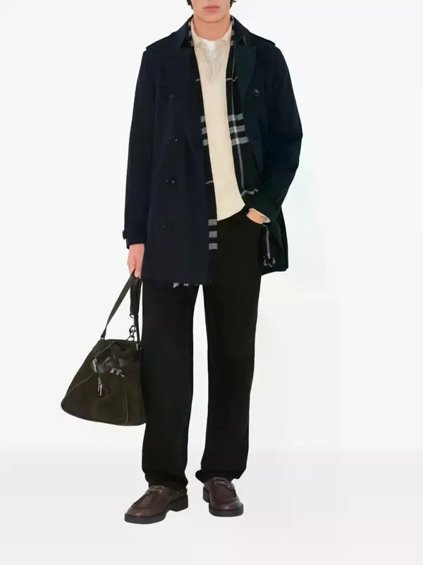 Burberry Kensington Heritage Trench Coat - Blue