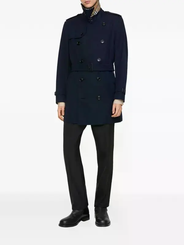 Burberry Kensington Heritage Trench Coat - Blue