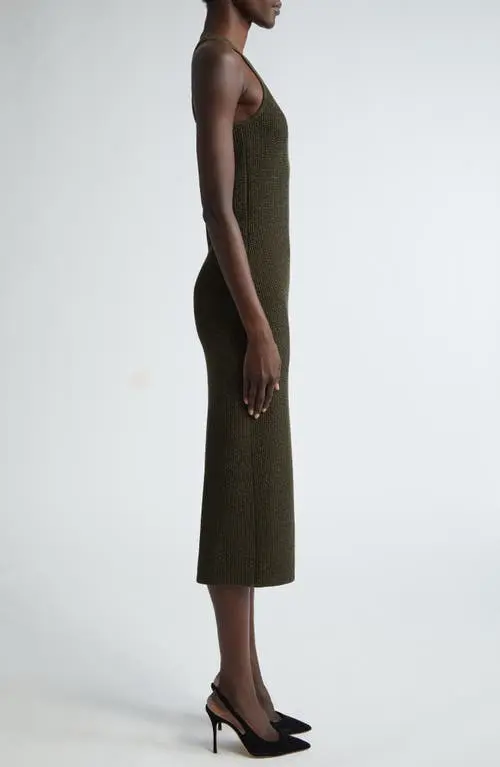 St. John Two-layer Stretch Mesh Dress