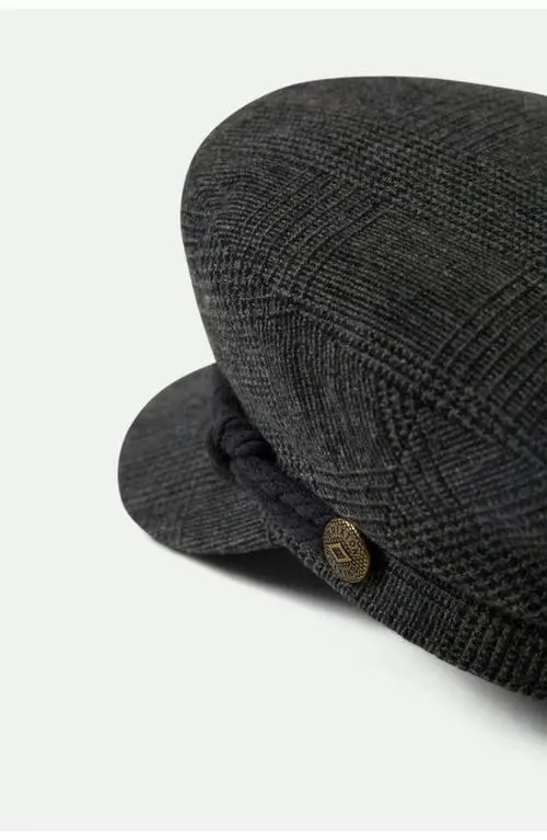 Brixton Fiddler Fisherman Cap - Grey Shadow Plaid