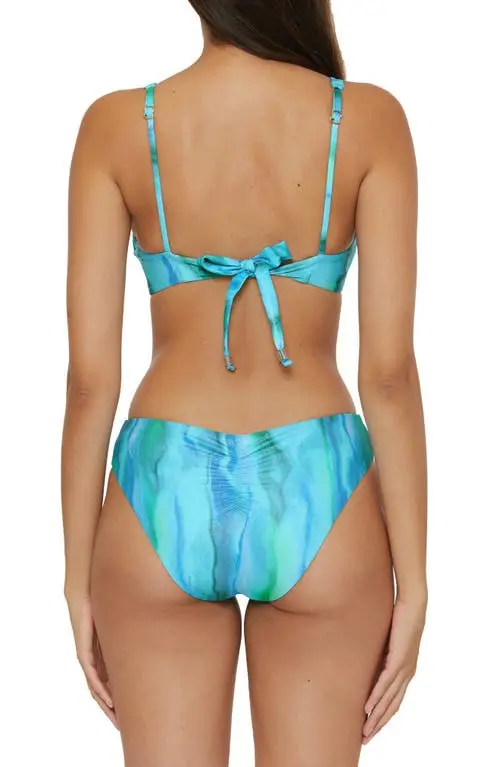 BECCA By Rebecca Virtue Solar Energy Knotted Bikini Top - Pool/ Lagoon