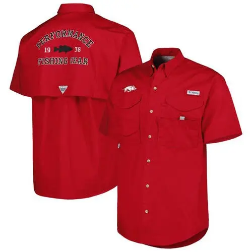 Columbia Arkansas Razorbacks Bonehead Button-up Shirt