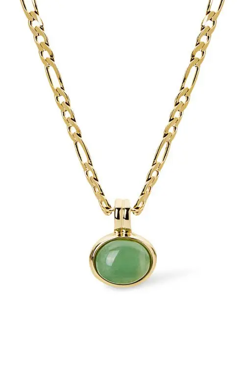 ANA LUISA Dipped Aventurine Pendant Necklace - Gold