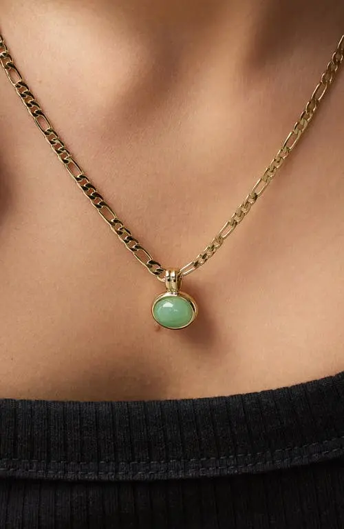 ANA LUISA Dipped Aventurine Pendant Necklace