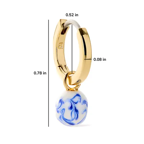 ANA LUISA Lainey Marble Blue Drop Earrings