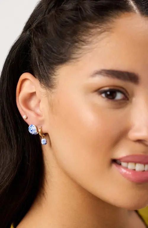 ANA LUISA Lainey Marble Blue Drop Earrings