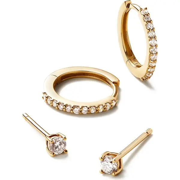 ANA LUISA Lab Grown Diamond Earring Set - Gold