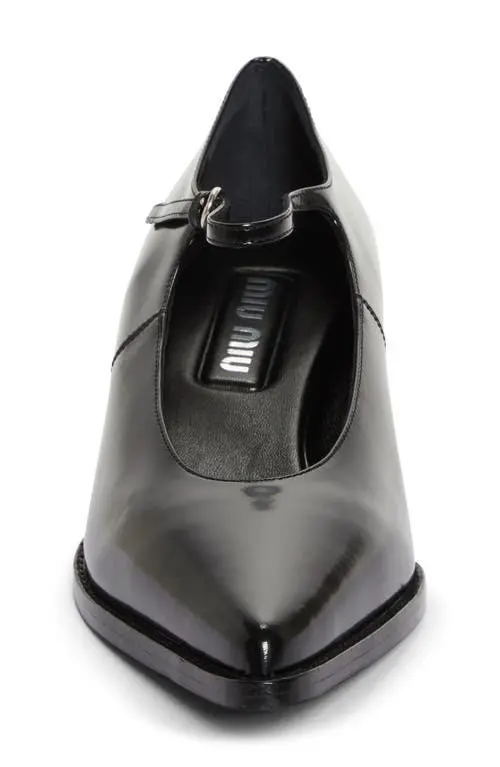 Miu Miu Kitten Heel Mary Jane Pump