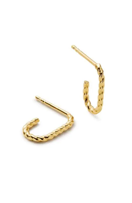 ANA LUISA Oval Twist Hoop Earrings - Gold