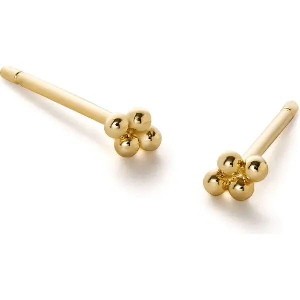 ANA LUISA Beaded Stud Earrings - Gold