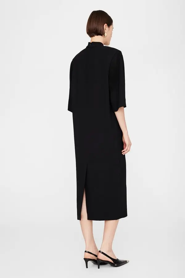 ANINE BING Viscose-crepe Midi Dress