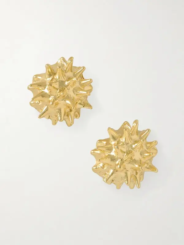 YSSO Sea Urchin -plated Earrings - Gold