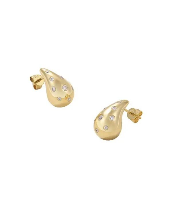 ROXANNE FIRST Happy Tears Diamond Earrings - Gold