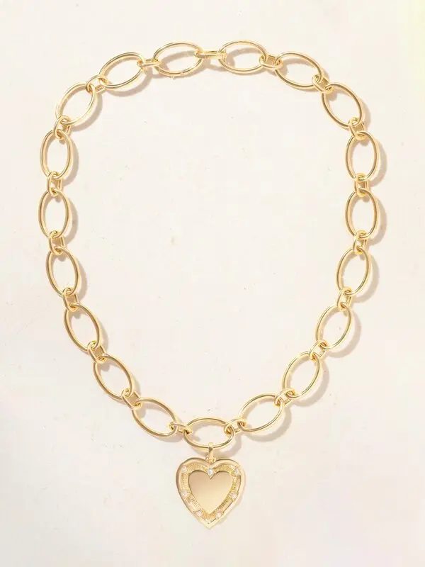 FOUNDRAE Heart Token Necklace - Gold