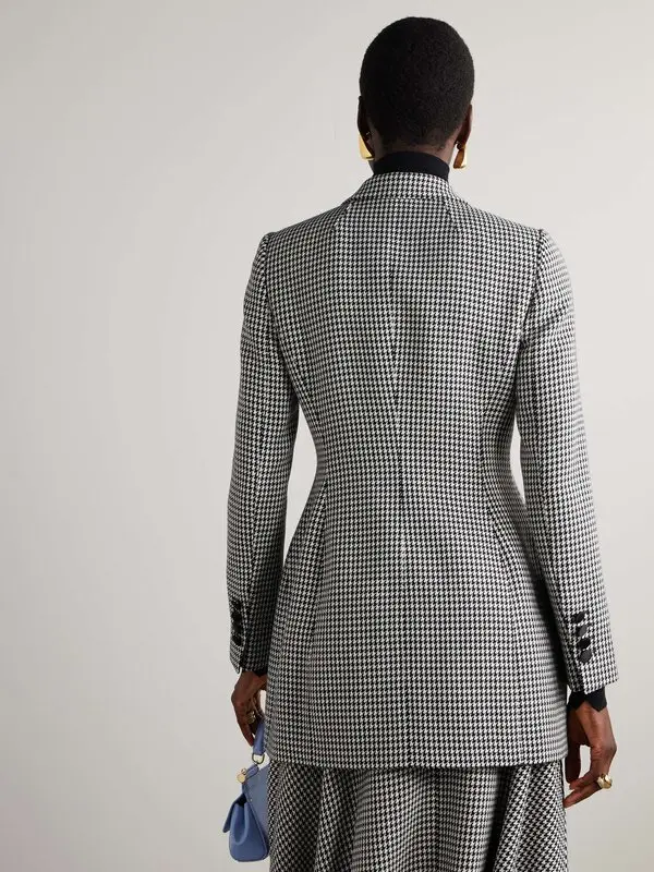 Dolce & Gabbana Double-breasted Houndstooth Blazer