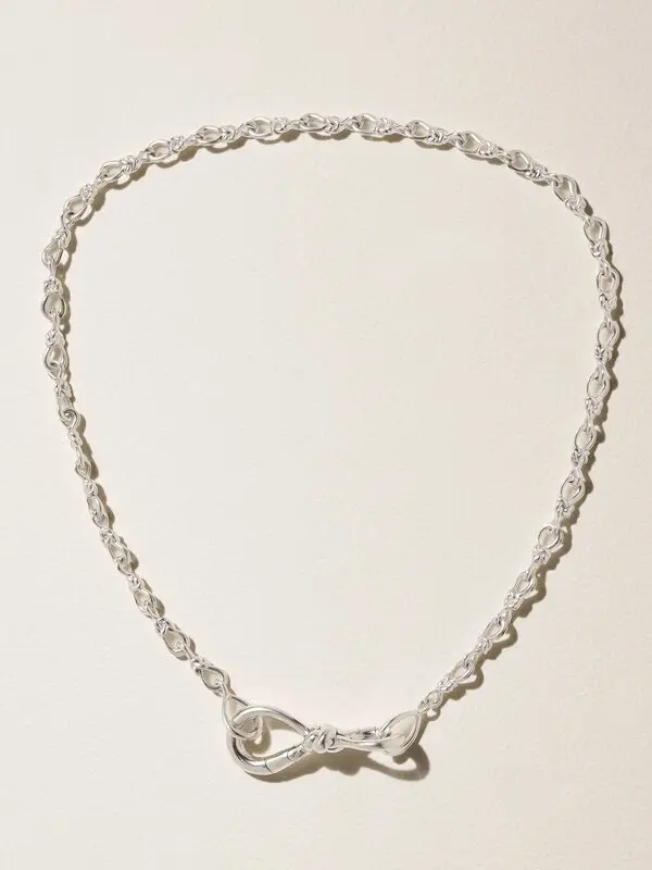 MARLA AARON True Lover's Knot Sterling Necklace - Silver