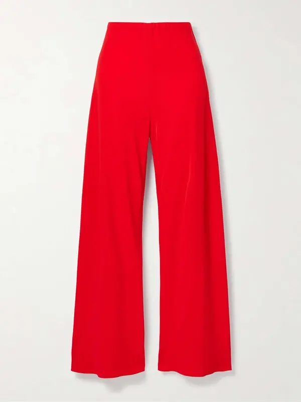 LA LIGNE Colby Crepe Wide-leg Pants