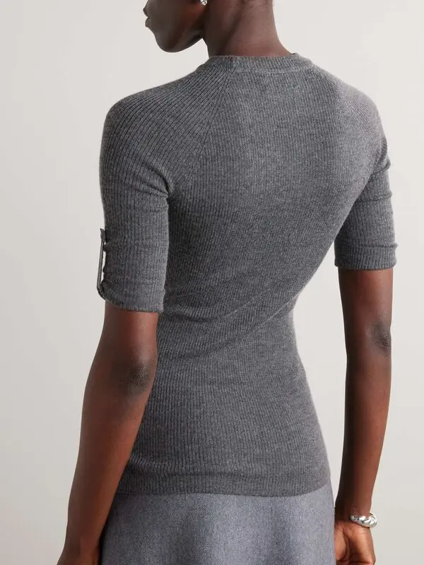 Sasuphi Ribbed Cashmere And Silk-blend Sweater