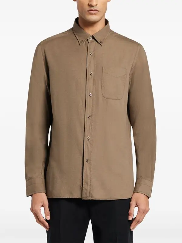 TOM FORD Patch-pocket Button-down Shirt