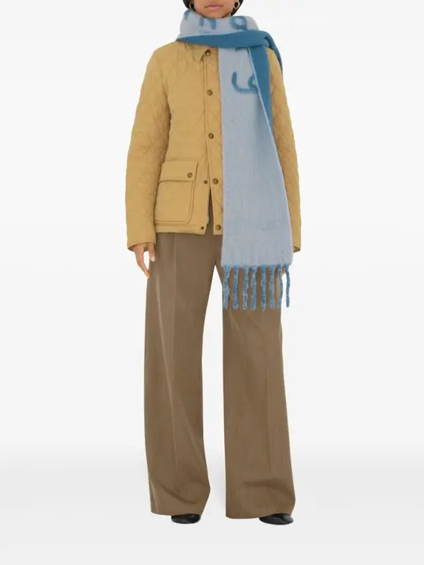 Burberry Logo-intarsia Reversible Scarf