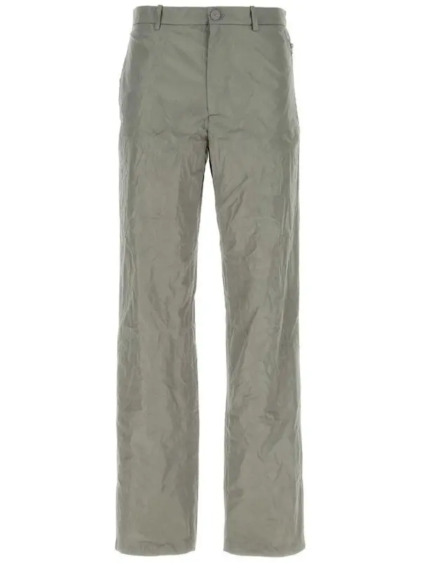 Balenciaga Crinkled Straight-leg Trousers