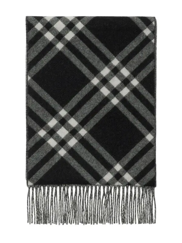 Burberry Checkered Cashmere Scarf