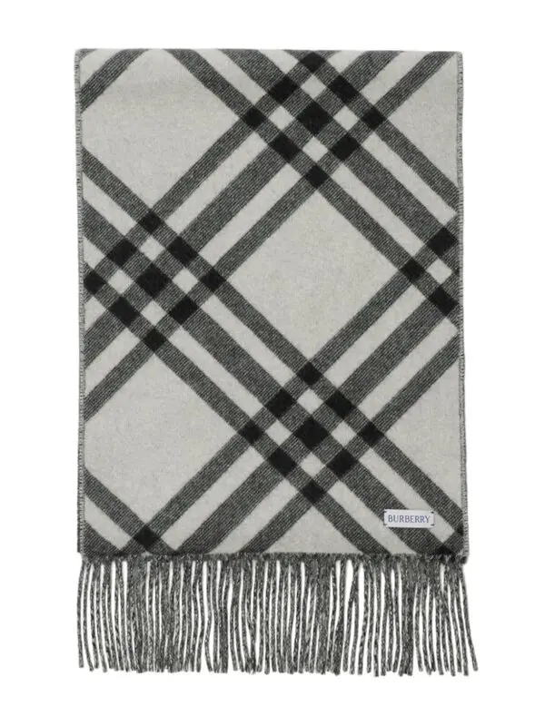 Burberry Checkered Cashmere Scarf