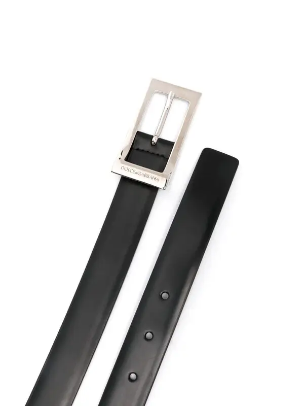 Dolce & Gabbana Brushed Leather Belt