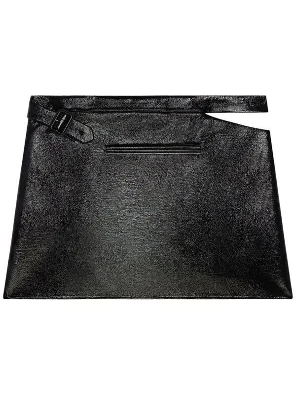 COURREGES Vinyl Mini Skirt - Black
